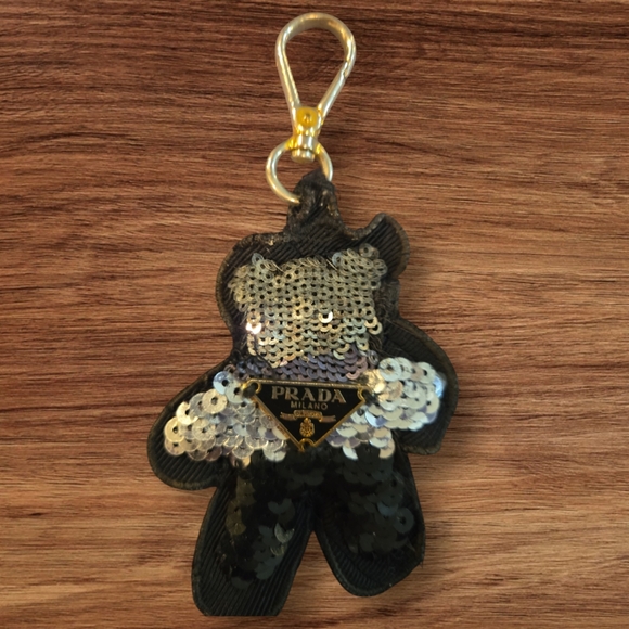 Prada | Accessories | Prada Teddy Bear Key Chain Pre Loved | Poshmark